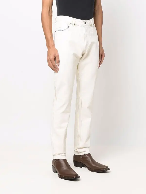 DIESEL® 1995 Distressed Wash Straight Leg Jeans - White