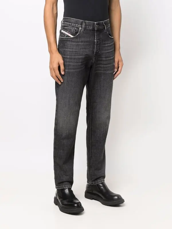 DIESEL® D-fining Tapered Whisker Jeans - Black