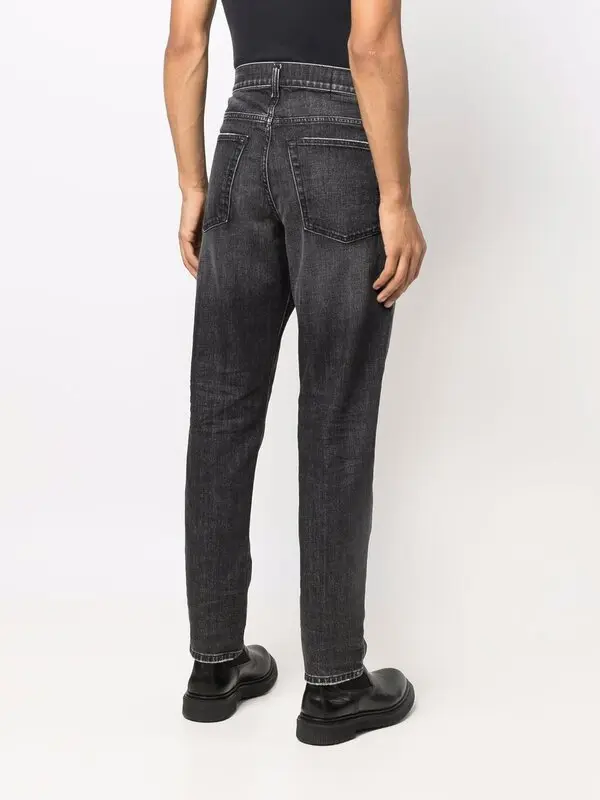 DIESEL® D-fining Tapered Whisker Jeans - Black