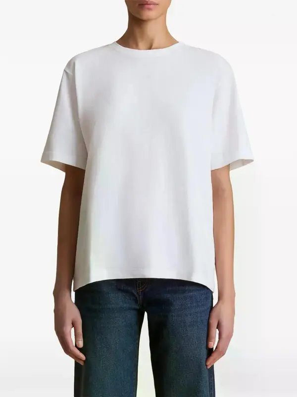 Khaite The Mae Logo-appliqué T-shirt - White