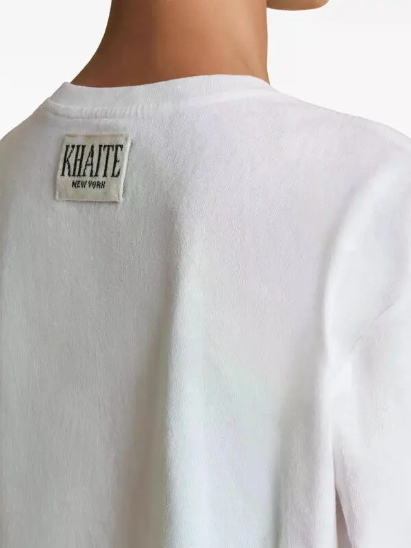 Khaite The Mae Logo-appliqué T-shirt - White