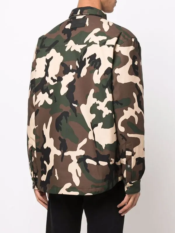 PURPLE BRAND Camouflage-print Shirt Jacket