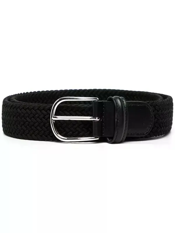 Anderson's Interwoven Leather Belt - Black