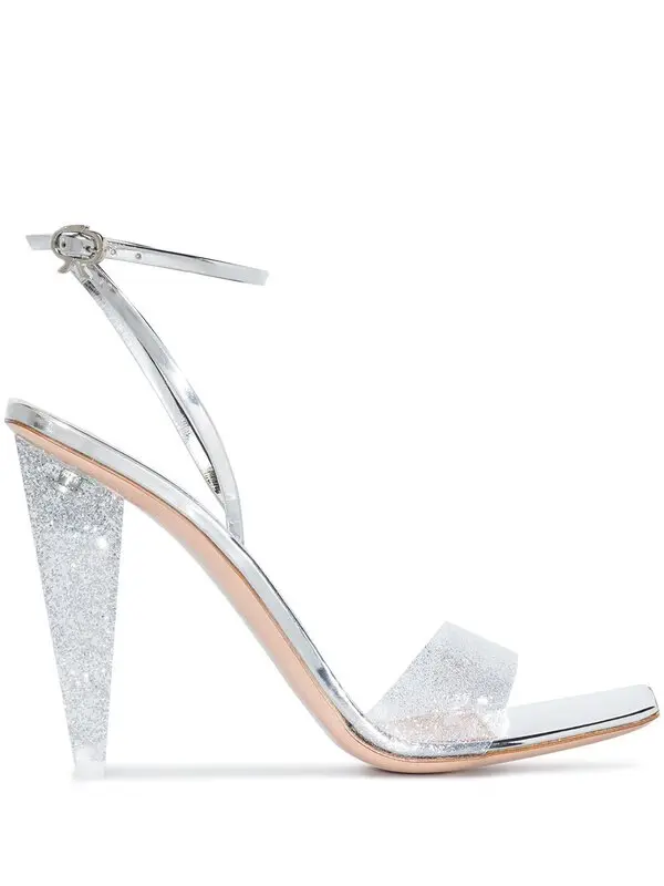 GIANVITO ROSSI 111mm Odyssey Glitter-embellished Sandals