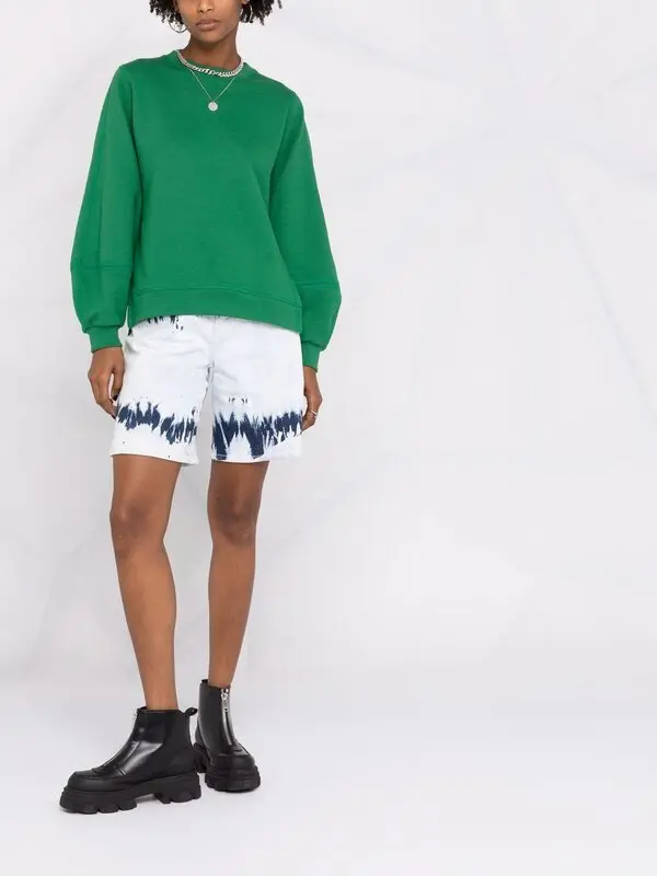 Stella McCartney Tie-dye Denim Shorts