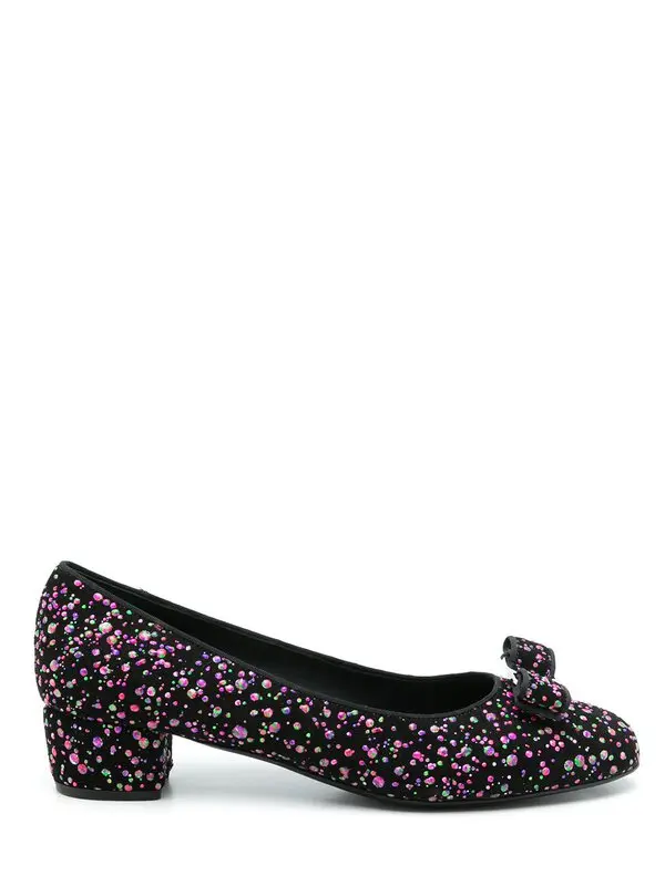 FERRAGAMO Vara Sequin-embellished Pumps