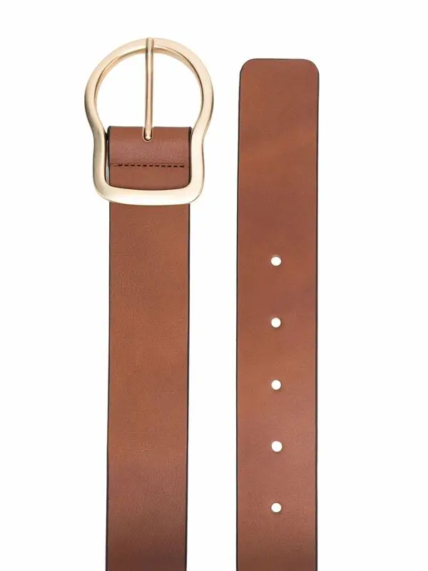 Dorothee Schumacher Leather Buckle Belt - Brown