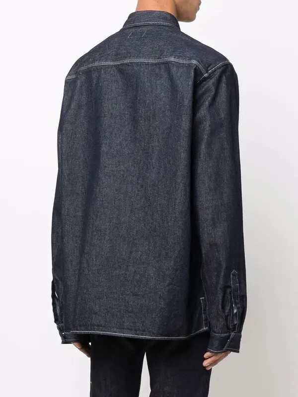 DIESEL® D-hor Denim Work Shirt - Blue