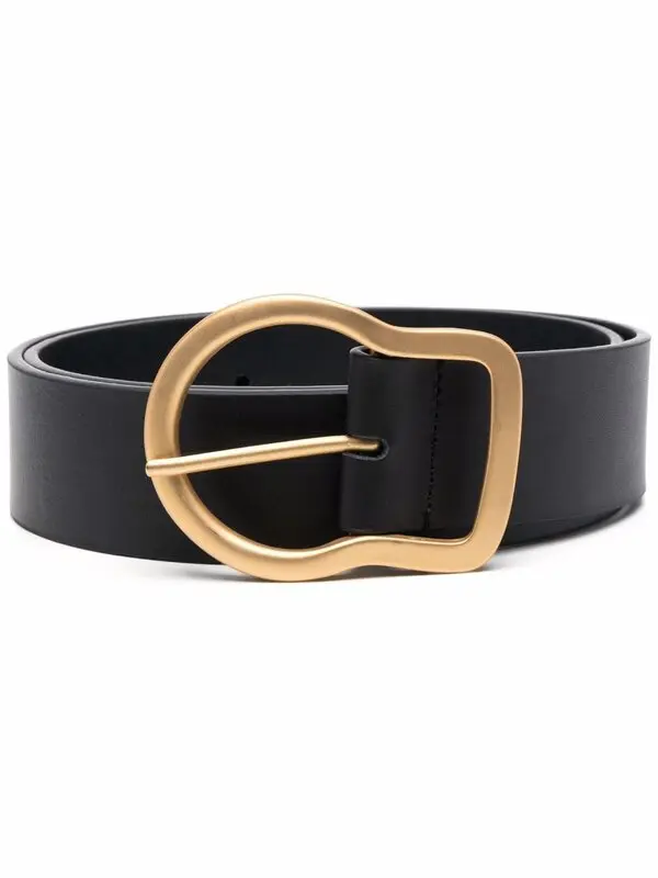 Dorothee Schumacher Leather Buckle Belt - Black