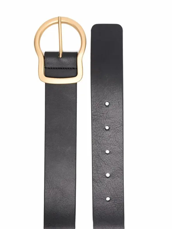 Dorothee Schumacher Leather Buckle Belt - Black