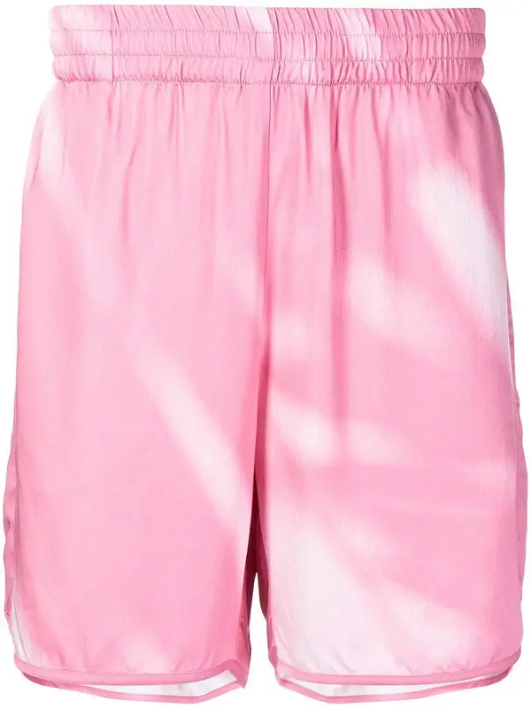 BLUE SKY INN Washed-print Elasticated Shorts