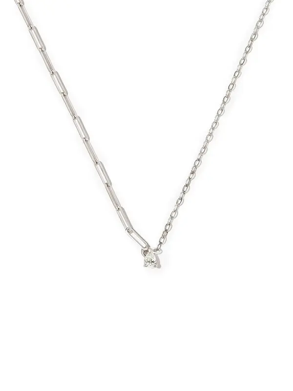 Yvonne Léon 18kt White Gold Diamond Necklace - Silver