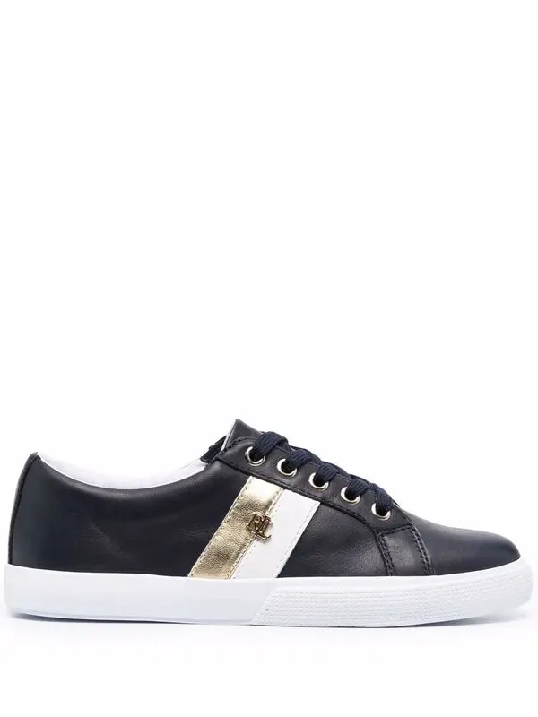Ralph Lauren Janson Leather Sneakers - Black