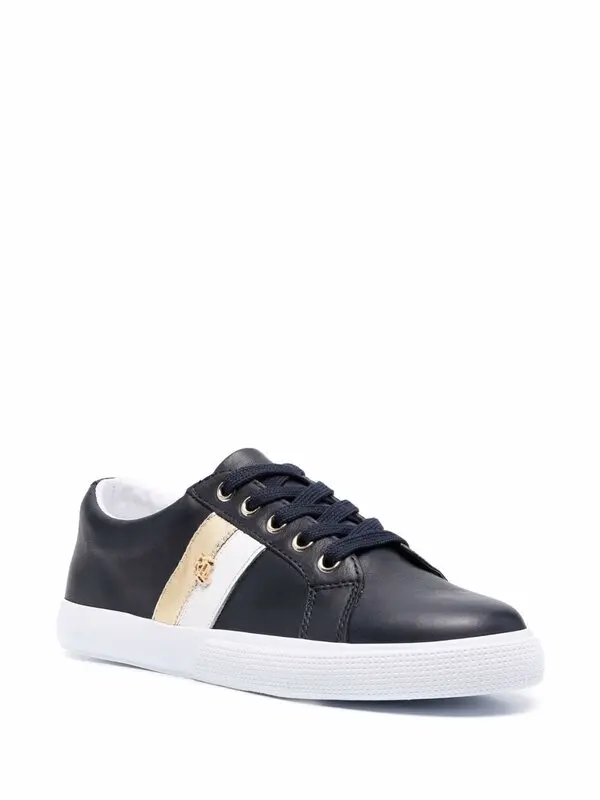Ralph Lauren Janson Leather Sneakers - Black