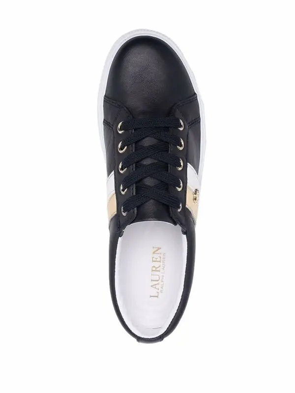 Ralph Lauren Janson Leather Sneakers - Black