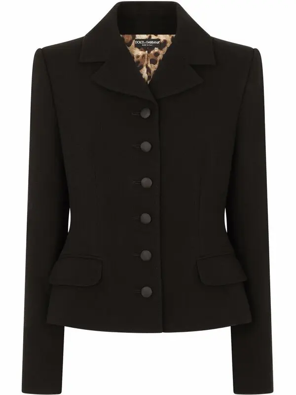 Dolce & Gabbana Single-breasted Virgin Wool Blazer