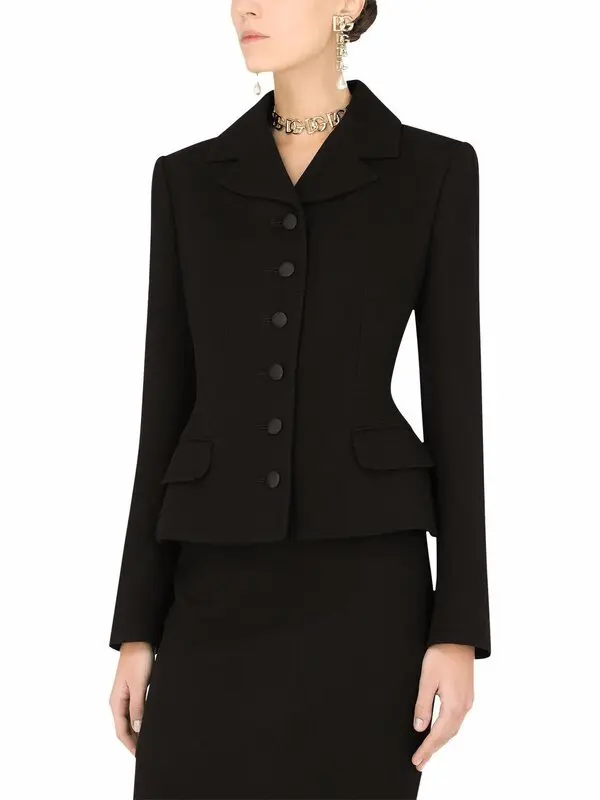 Dolce & Gabbana Single-breasted Virgin Wool Blazer