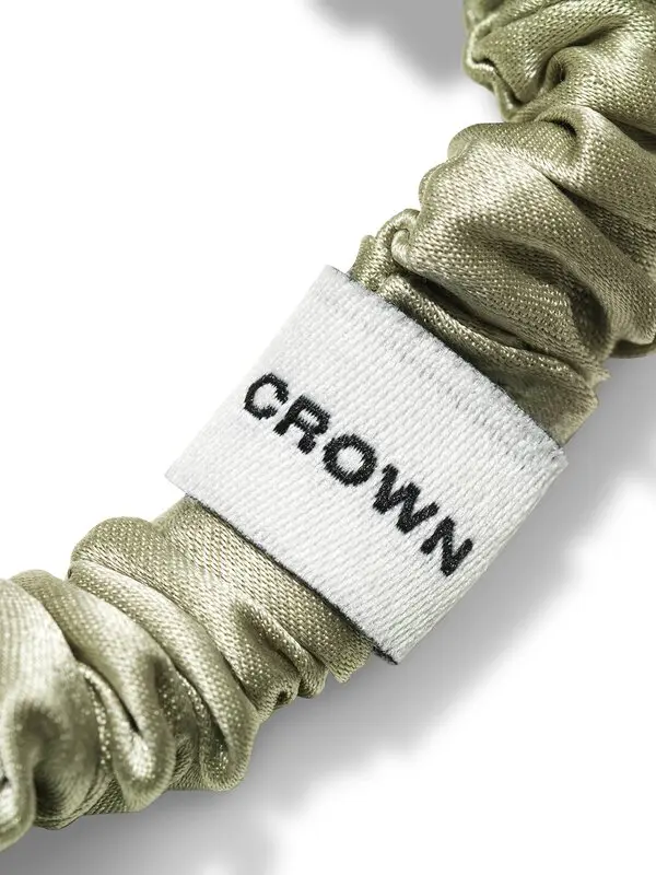 CROWN AFFAIR Silk Scrunchies Set Of 3