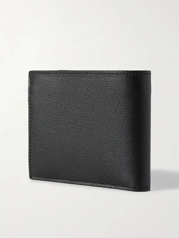 Saint Laurent Pebble-grain Leather Billfold Wallet