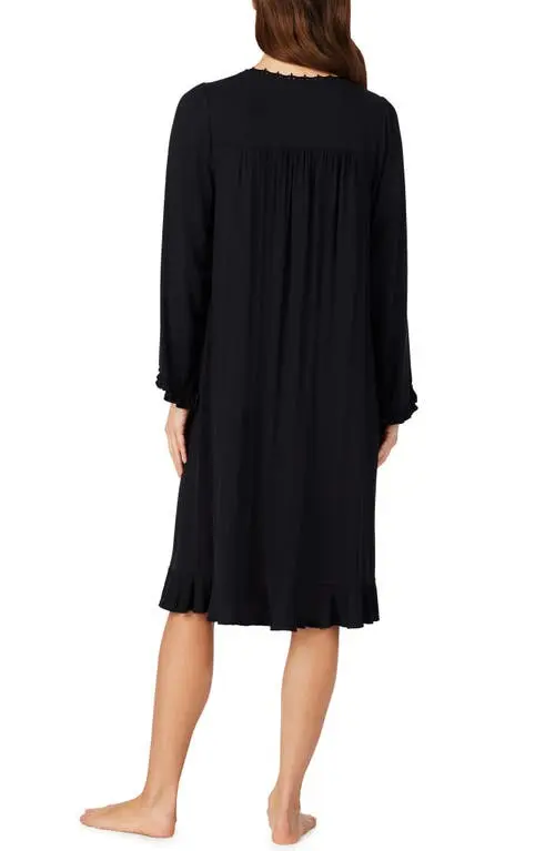 Eileen West Waltz Embroidered Long Sleeve Nightgown
