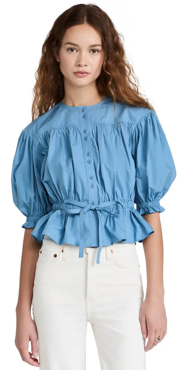 Ulla Johnson Minnie Pleated Blouse