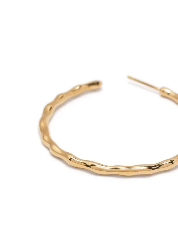 DOWER & HALL Waterfall Vermeil Hoop Earrings