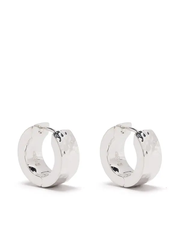 DOWER & HALL Huggie Hoop Earrings - Silver