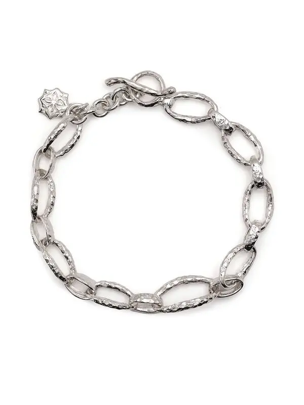 DOWER & HALL Oval-link Nomad Bracelet - Silver