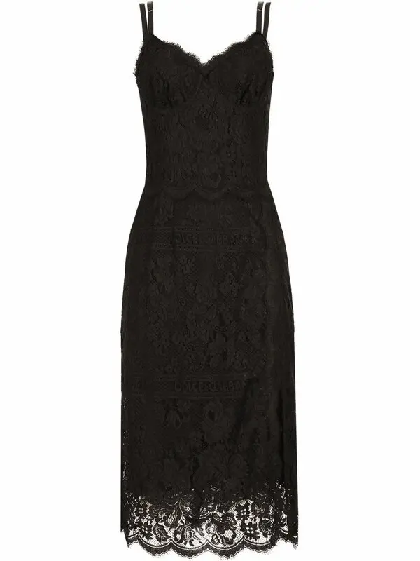 Dolce & Gabbana Lace-trim Ruched Dress