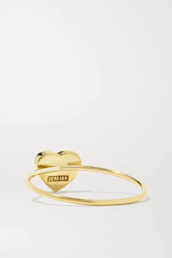 JENNIFER MEYER Heart Turquoise 18-karat Ring