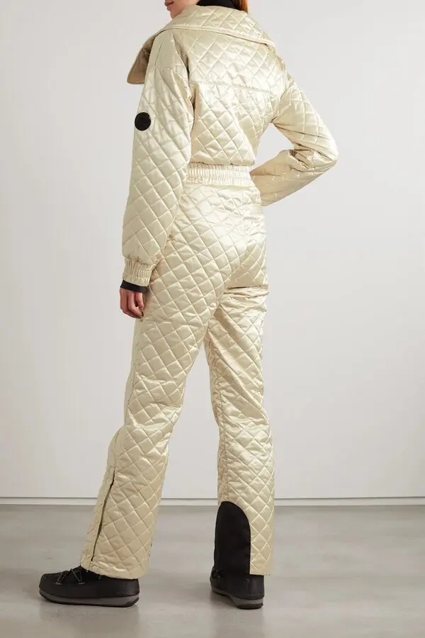 Cordova The Courmayeur Belted Quilted Ski Suit - Ecru