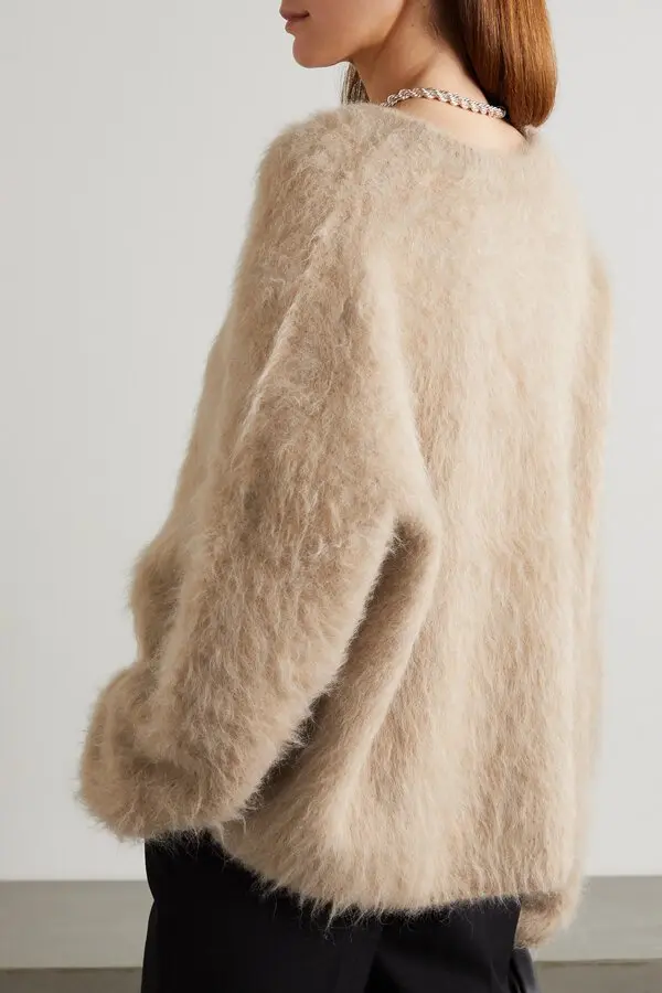 TOTEME Brushed Alpaca-blend Sweater