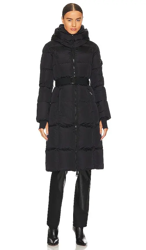 Sam. Long Noho Padded Down Jacket - Matte Black