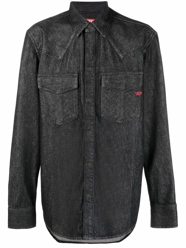 DIESEL® D-ocean Dark Denim Shirt - Black
