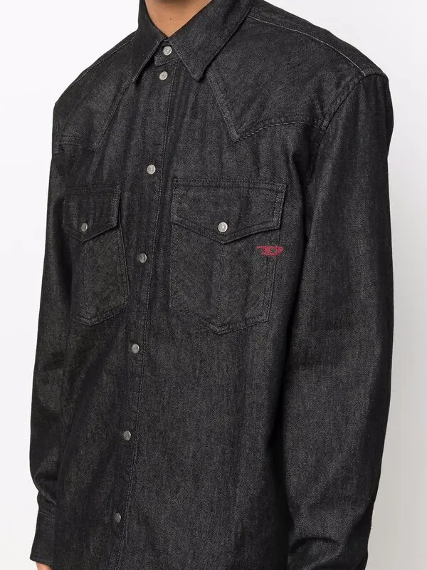 DIESEL® D-ocean Dark Denim Shirt - Black