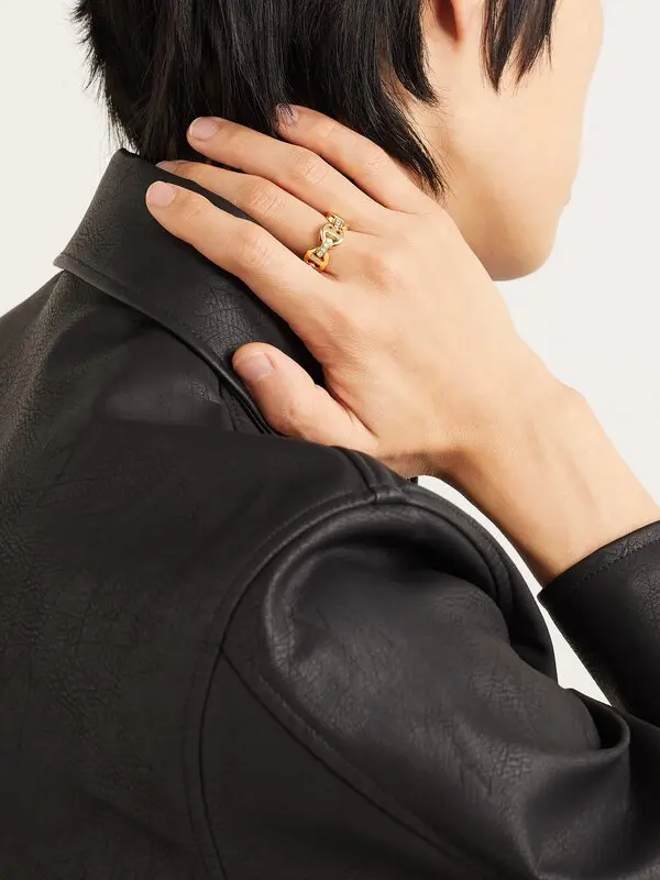 Hoorsenbuhs Dame Tri-link 18-karat Diamond Ring
