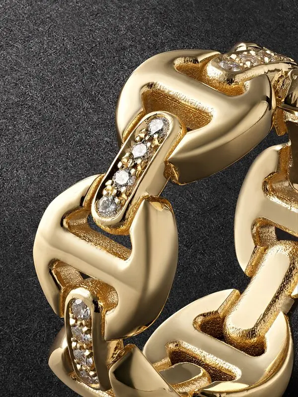 Hoorsenbuhs Dame Tri-link 18-karat Diamond Ring