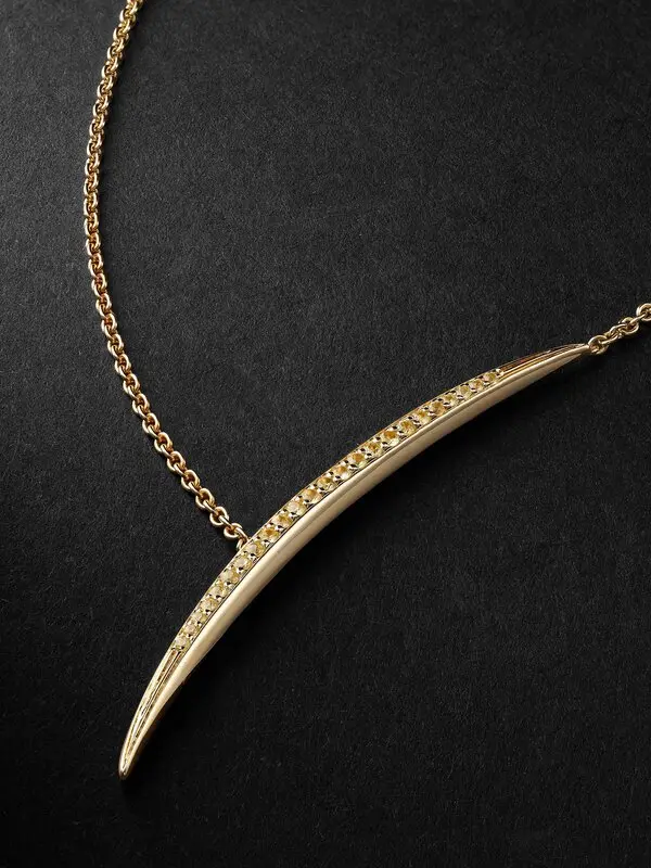 SHAUN LEANE Armis 18-karat Gold Diamond Necklace
