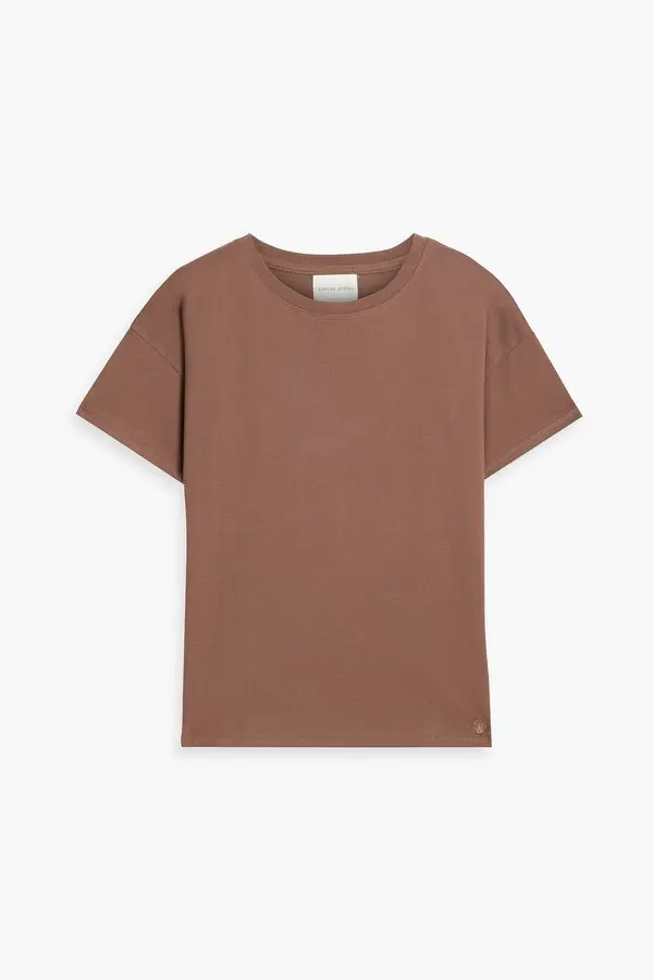 Loulou De Saison Basiluzzo Cotton-jersey T-shirt - Light Brown