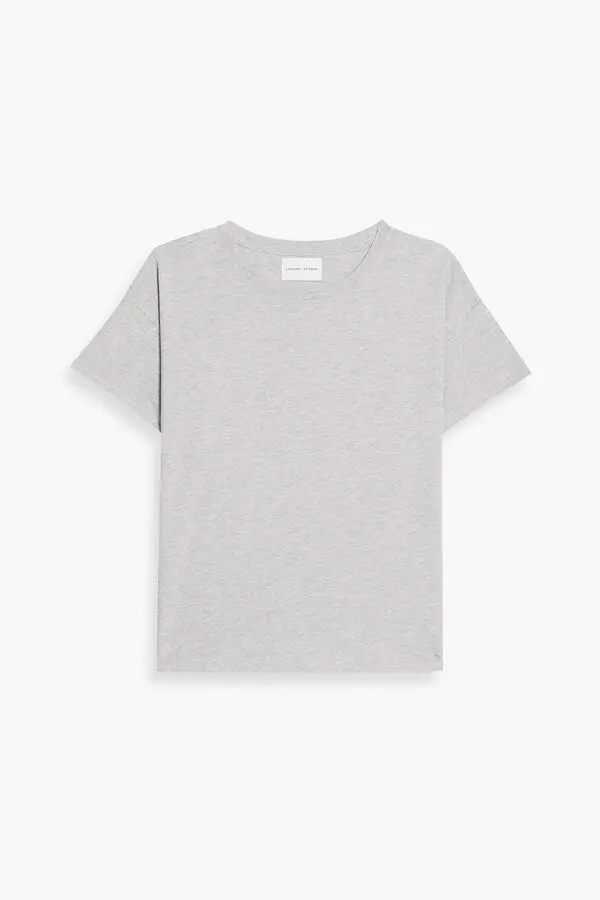 Loulou De Saison Basiluzzo Cotton-jersey T-shirt - Light Gray