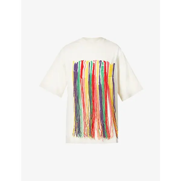 Palm Angels Off White X Missoni Melting Cotton-Jersey T-Shirt
