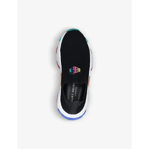 Kurt Geiger Black/Comb Lettie Rainbow-Insert Knitted  display picture 1