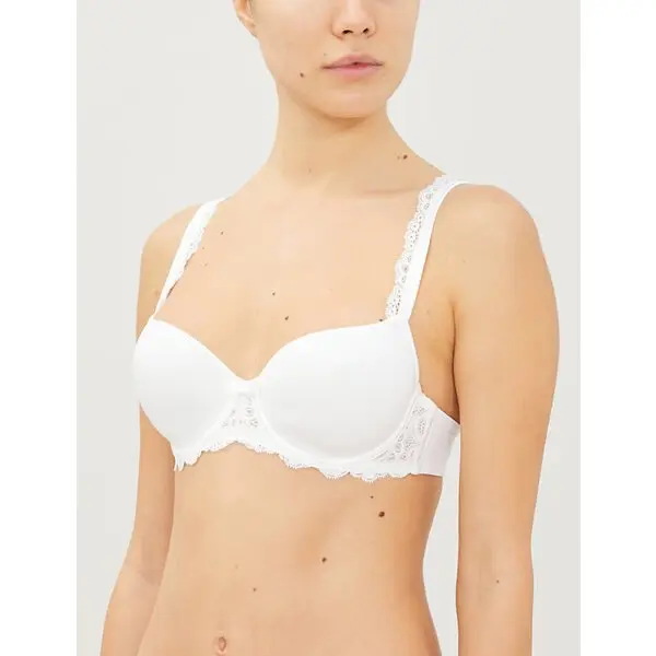 Maison Lejaby White Gaby Jersey Spacer Bra