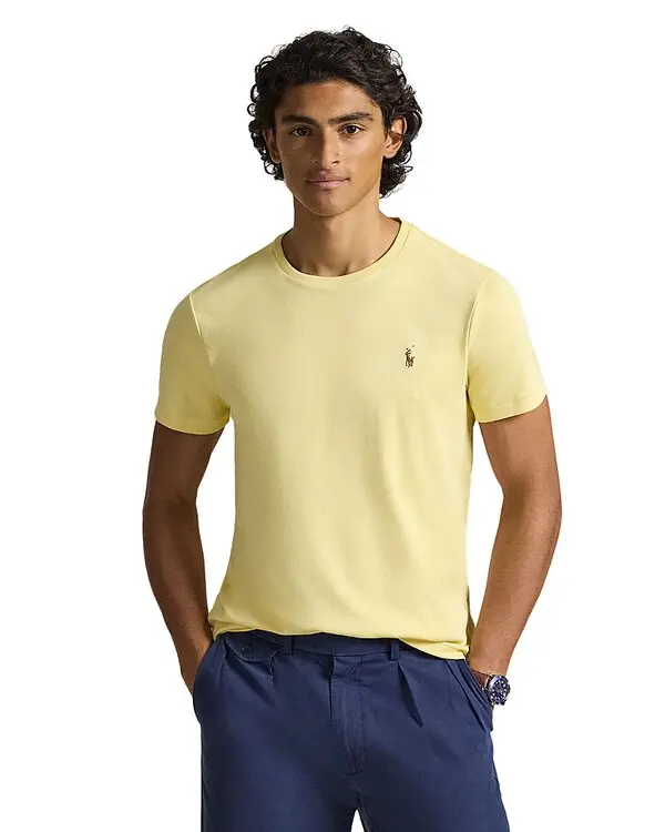 Polo Ralph Lauren Cotton Embroidered Logo Tee - Yellow