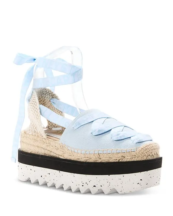 Stella McCartney Gaia Platform Espadrilles - Powder