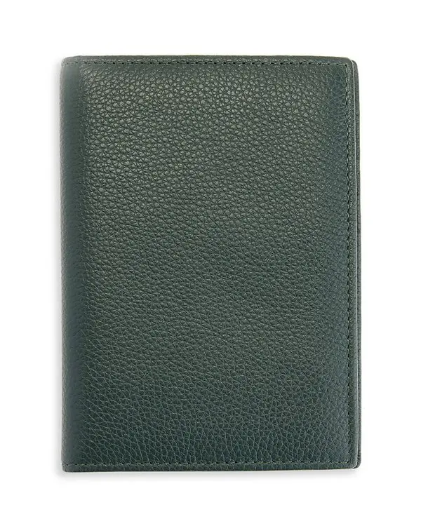 ROYCE NEW YORK Leather Rfid-blocking Passport Case - Dark Green