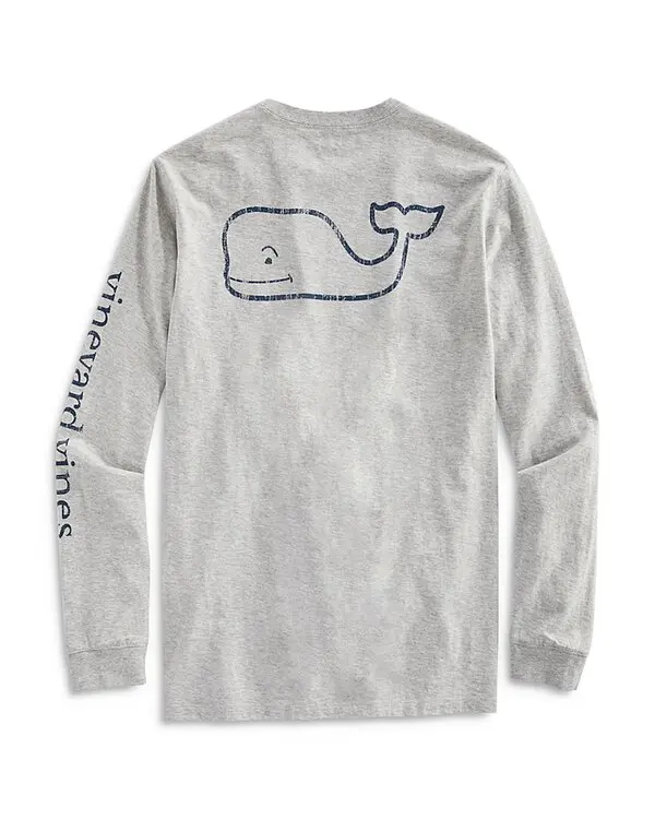 Vineyard Vines Garment Dyed Vintage Whale Tee - Gray Heather
