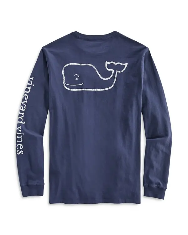 Vineyard Vines Garment Dyed Vintage Whale Tee - Navy