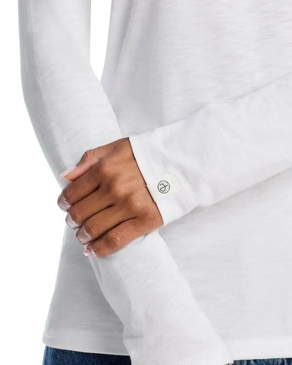 Rag & Bone Long-sleeve Crewneck T-shirt - Bright White