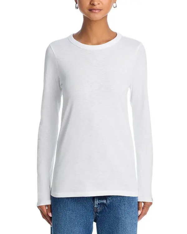 Rag & Bone Long-sleeve Crewneck T-shirt - Bright White